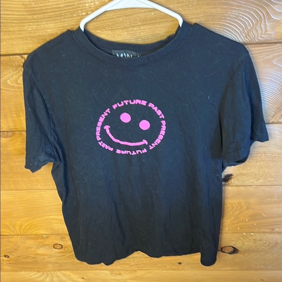 Boohoo Mens | Shirts | Boohoo Man T Shirt Mens Black Pink Smiley Face ...